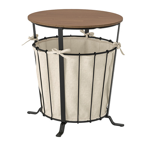 SVENARUM trolley table with storage bamboo/white - IKEA