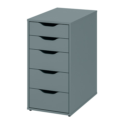 ALEX drawer unit on castors black-brown 904.735.42 - IKEA