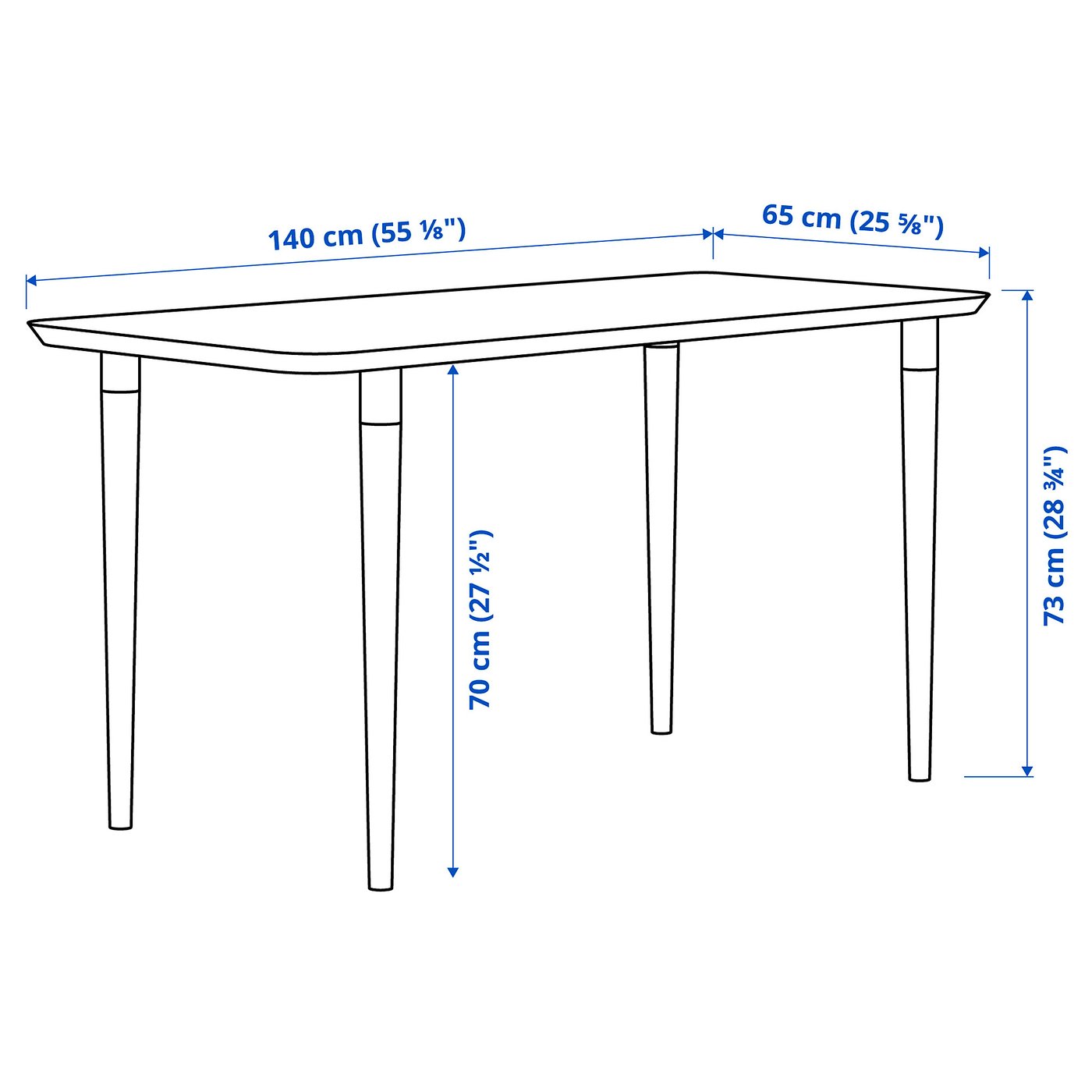 ANFALLARE / HILVER desk bamboo - IKEA
