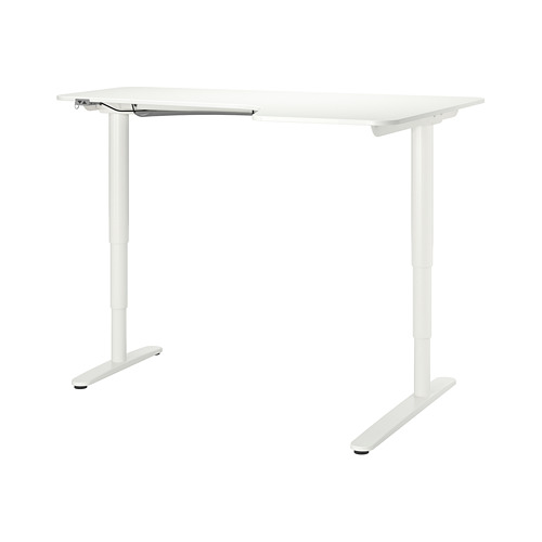 BEKANT corner desk right white 592.225.32 - IKEA