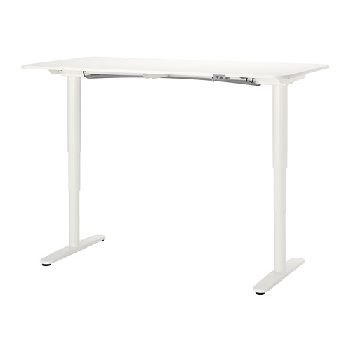BEKANT corner desk left sit/stand 992.823.07 - IKEA