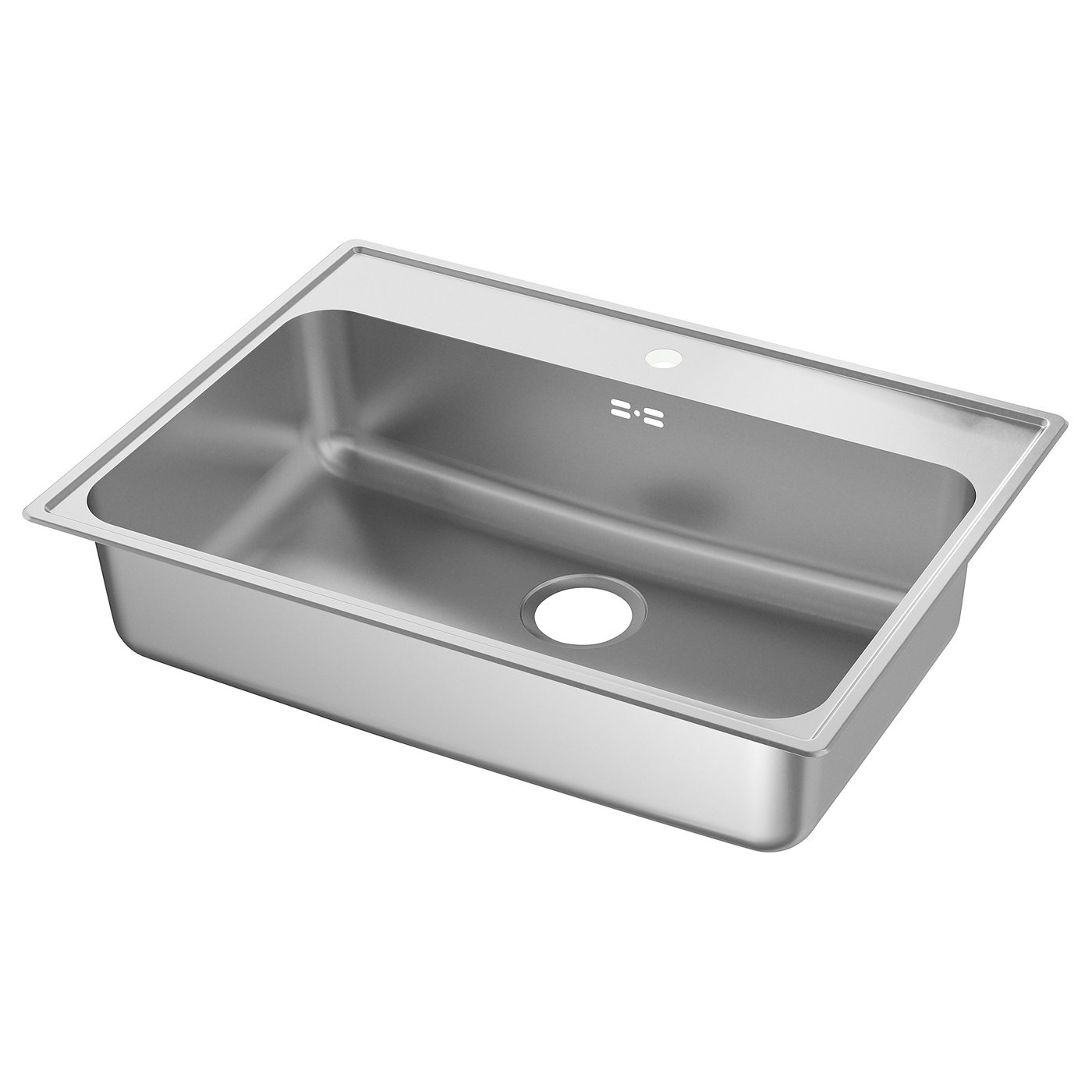 BOHOLMEN single-bowl inset sink stainless steel - IKEA