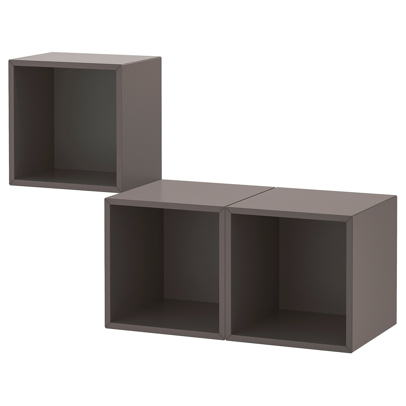 EKET wall-mounted cabinet combination dark grey 792.863.54 - IKEA