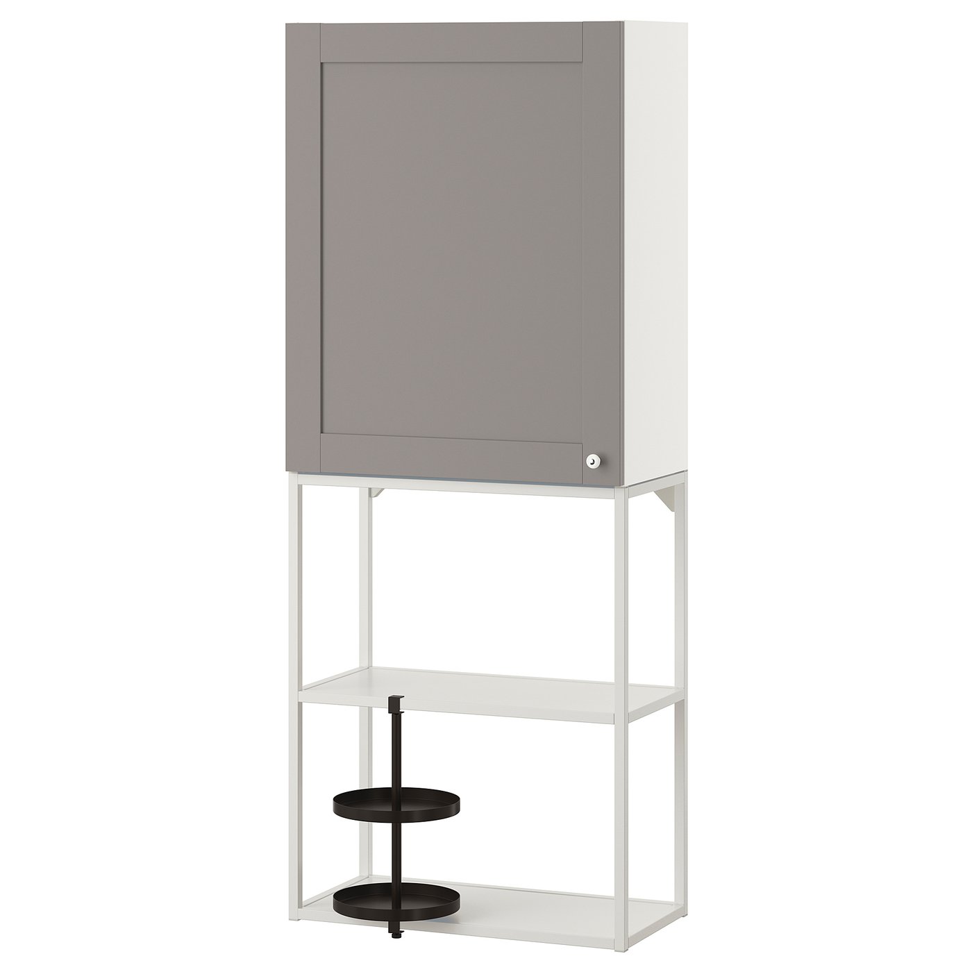 ENHET storage combination white/grey frame - IKEA