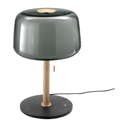KINNAHULT table lamp black ash/black - IKEA