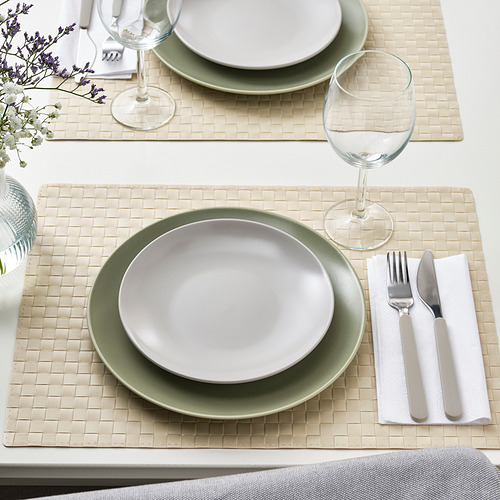 ENTUSIASM side plate patterned/blue 005.053.59 - IKEA