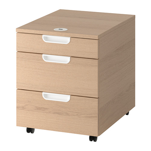 TROTTEN drawer unit w 3 drawers on castors white 604.850.99 - IKEA
