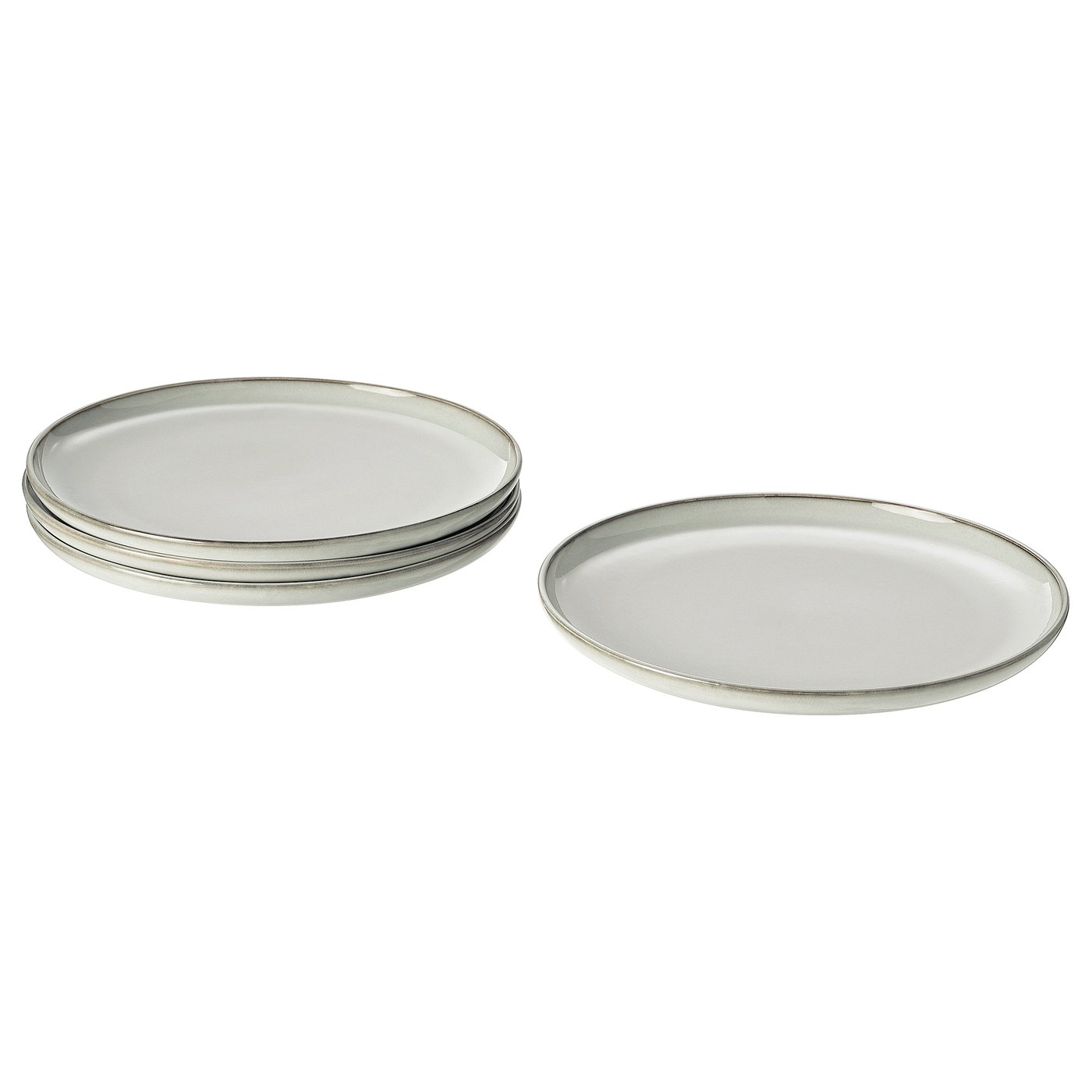 GLADELIG plate grey - IKEA