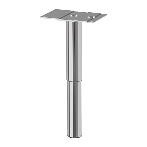 GODMORGON leg round/stainless steel - IKEA