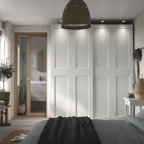 GRIMO pair of sliding doors white 505.215.35 - IKEA