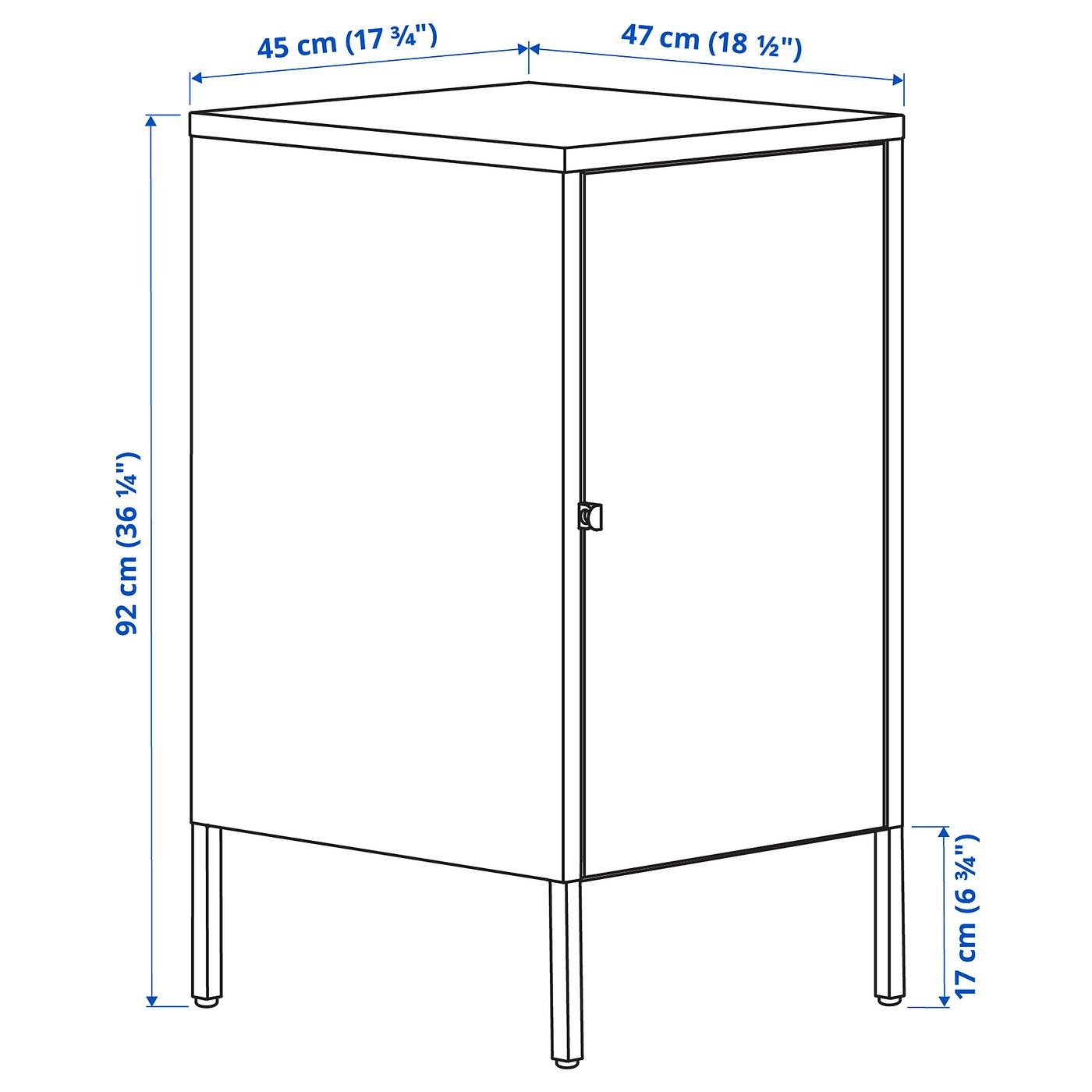 HÄLLAN storage combination with doors white - IKEA