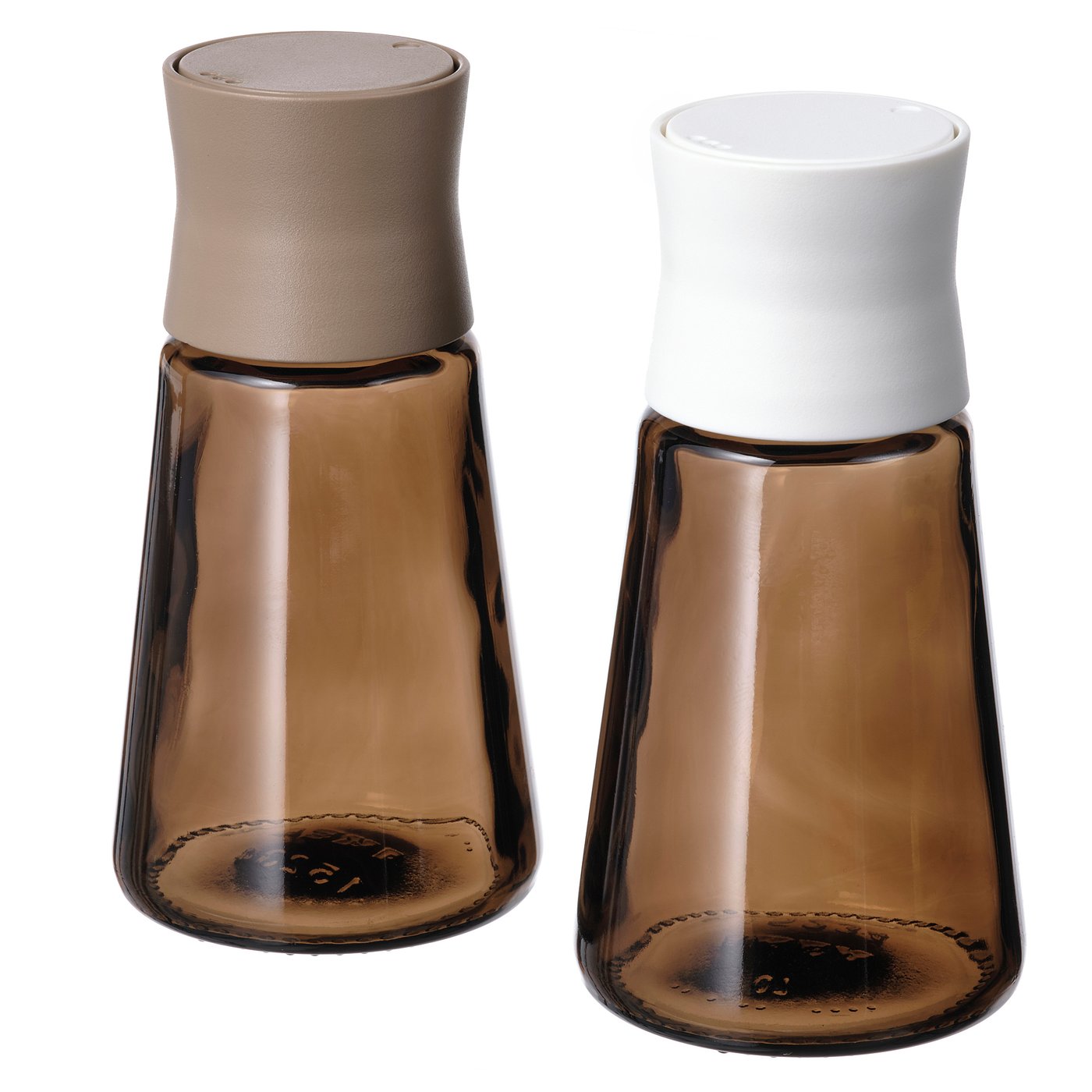 HALVTOM salt and pepper shakers glass/brown - IKEA