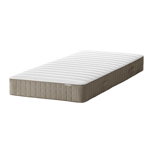 HAMARVIK Sprung mattress  120x200 cm firm dark beige  IKEA