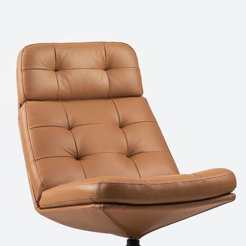 HAVBERG swivel armchair Grann/Bomstad golden-brown 705.316.56 - IKEA