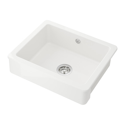 HAVSEN sink bowl, 2 bowls w visible front white - IKEA