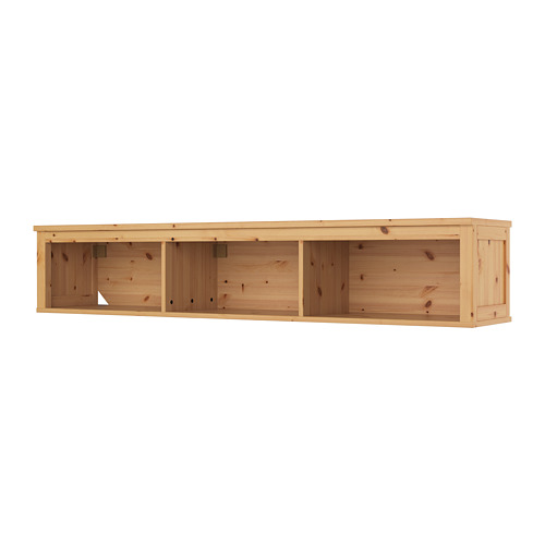 HEMNES wall/bridging shelf light brown - IKEA
