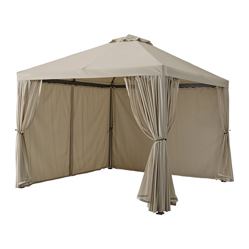 GUNNÖN gazebo dark grey/grey - IKEA