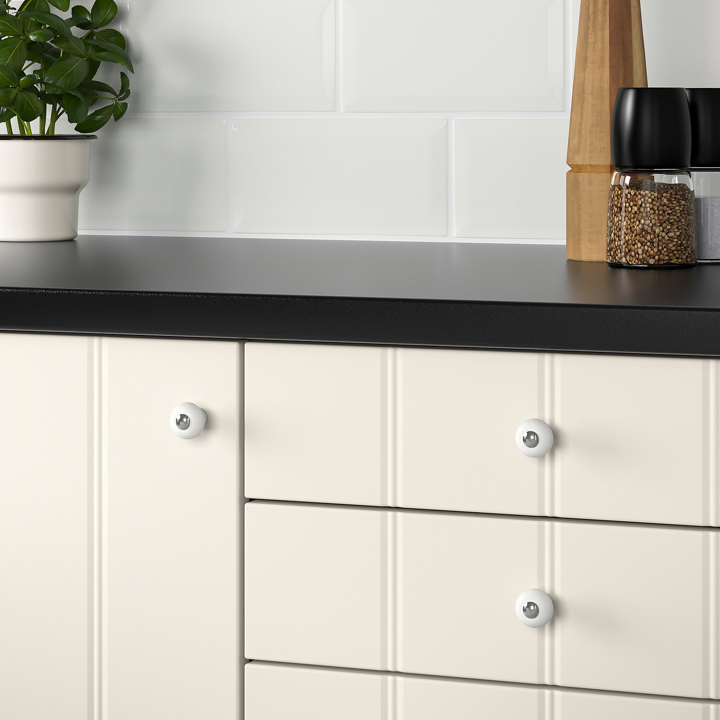 HISHULT knob porcelain white - IKEA