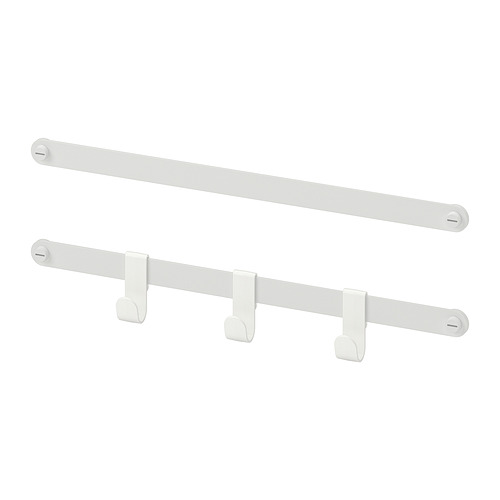 HJÄLPA adjustable clothes rail white - IKEA