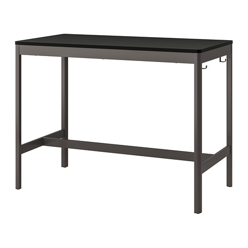 HÅVERUD table with storage ladder black - IKEA