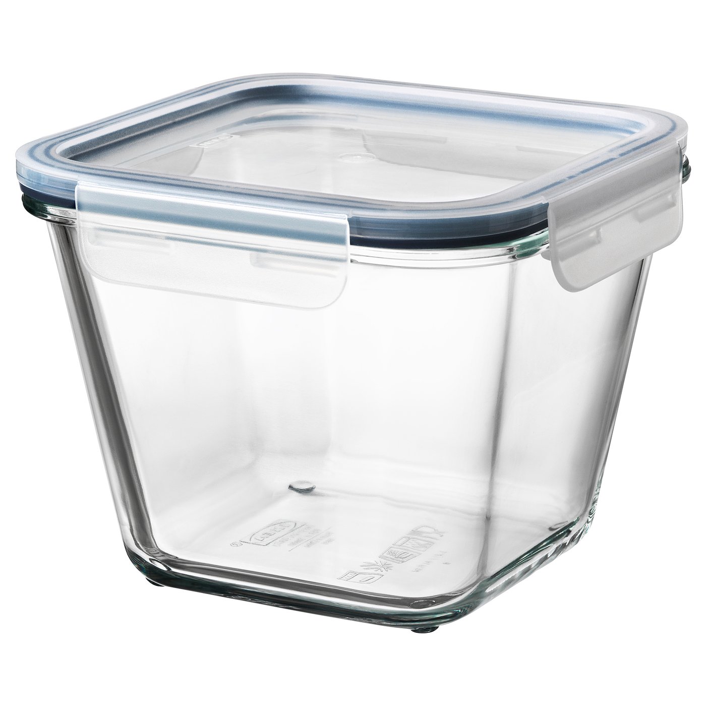 IKEA 365+ food container with lid square glass/plastic 992.691.17 - IKEA