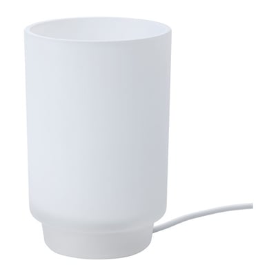 DEJSA table lamp beige/opal white glass - IKEA