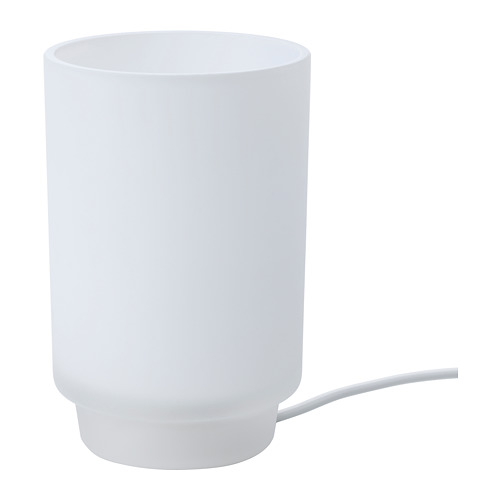 DEJSA table lamp beige/opal white glass - IKEA