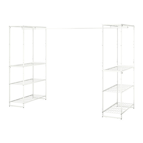 JOSTEIN shelving unit with drying rack in/outdoor/wire white - IKEA