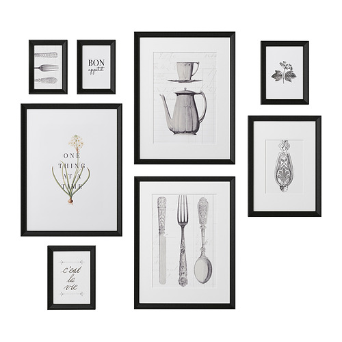 YLLEVAD collage frame for 4 photos black - IKEA