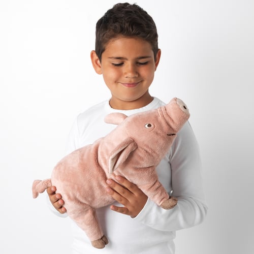 KNORRIG soft toy pig/pink - IKEA
