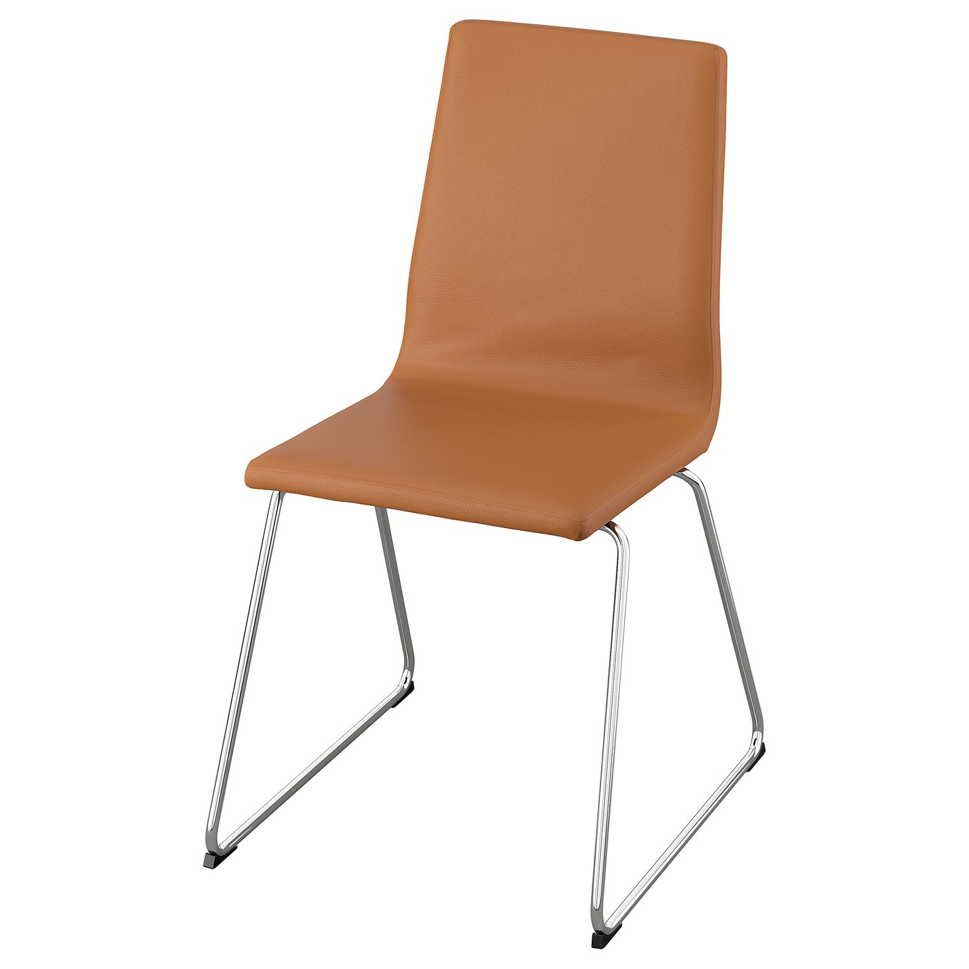LILLÅNÄS chair chrome-plated/Bomstad golden-brown 805.347.63 - IKEA