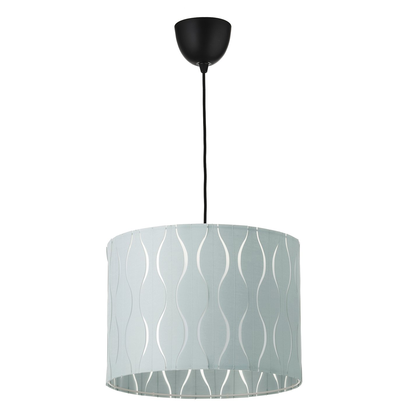 LÖKNÄS / SUNNEBY pendant lamp blue/silver-colour - IKEA