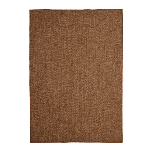 LYDERSHOLM rug flatwoven, in/outdoor medium brown - IKEA