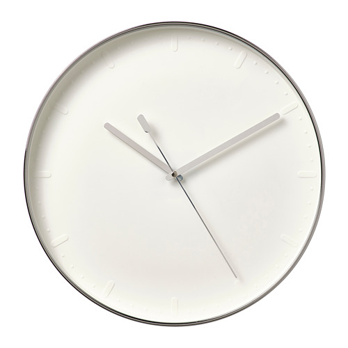 TAGGAD wall clock white/grey - IKEA
