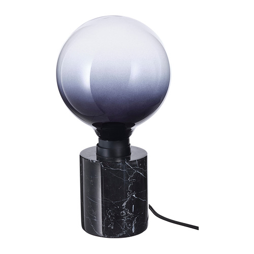 DEJSA table lamp beige/opal white glass - IKEA