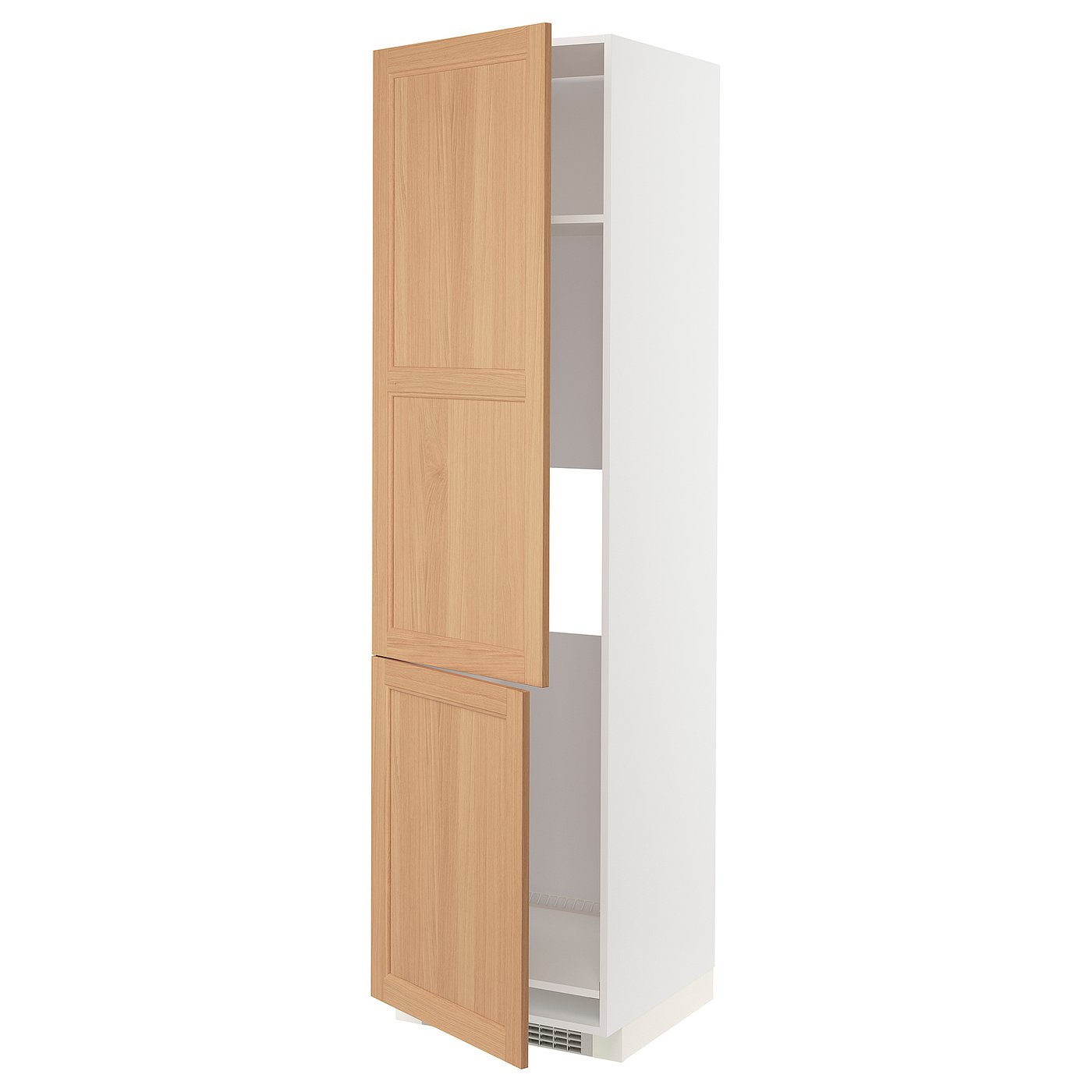 METOD high cab f fridge/freezer w 2 doors white/Vedhamn oak 394.389.05 ...