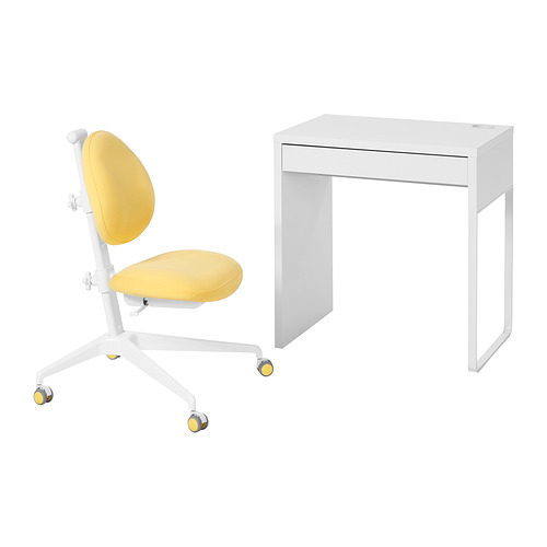 TORALD / SMÄLLEN desk and chair white/black - IKEA