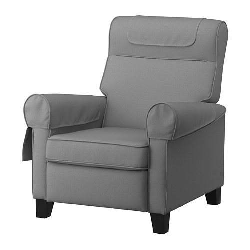 STRANDMON wing chair Nordvalla dark grey 303.598.27 - IKEA
