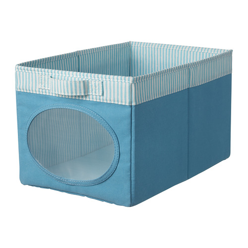 GLIS box with lid pink/turquoise - IKEA