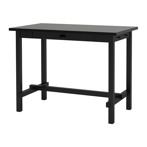 HÅVERUD table with storage ladder black - IKEA
