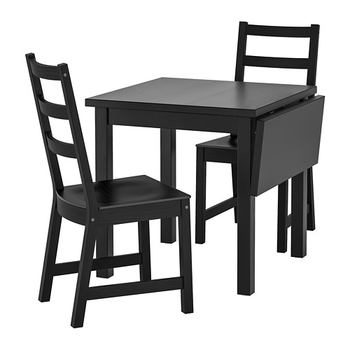 NORDVIKEN extendable table black 903.696.06 - IKEA