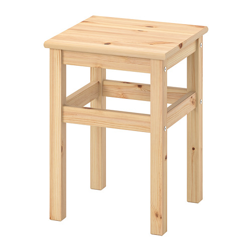 PERJOHAN stool with storage pine - IKEA