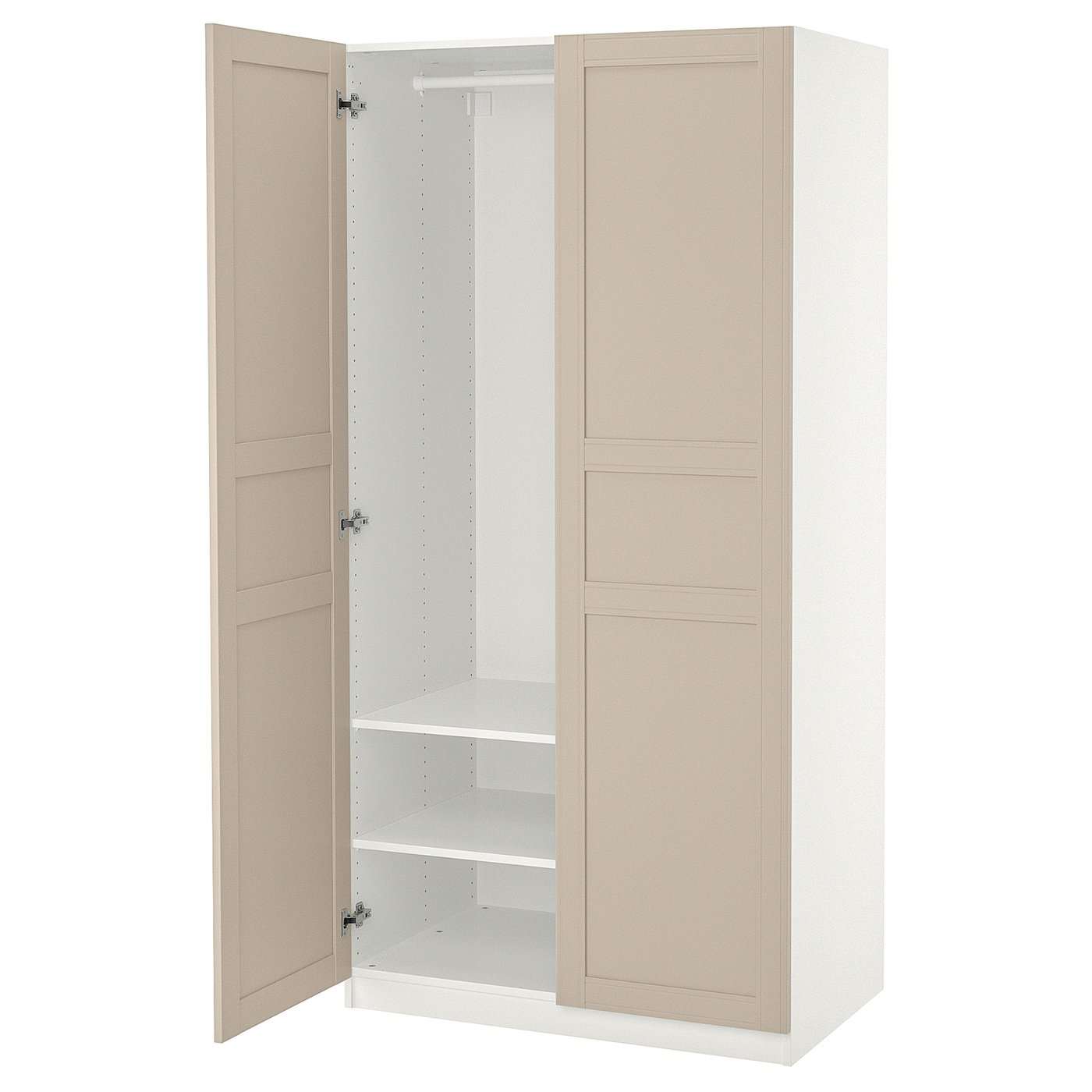 PAX / FLISBERGET wardrobe light beige 395.006.62 - IKEA