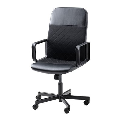 FLINTAN office chair with armrests beige - IKEA