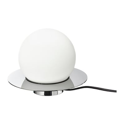 DEJSA table lamp beige/opal white glass - IKEA