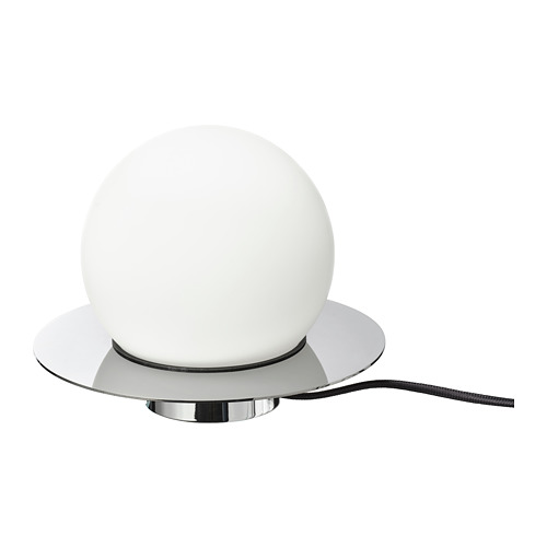 DEJSA table lamp beige/opal white glass - IKEA