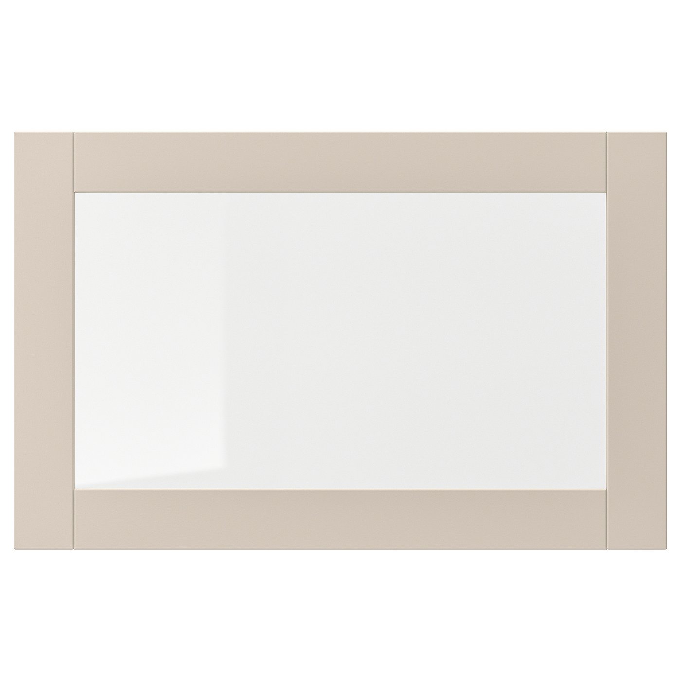 SINDVIK glass door light grey-beige/clear glass 504.909.25 - IKEA