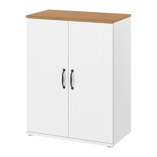 SKRUVBY cabinet with doors black-blue 105.203.59 - IKEA
