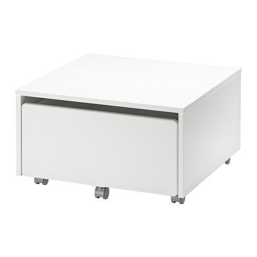 SMUSSLA bedside table/shelf unit white - IKEA
