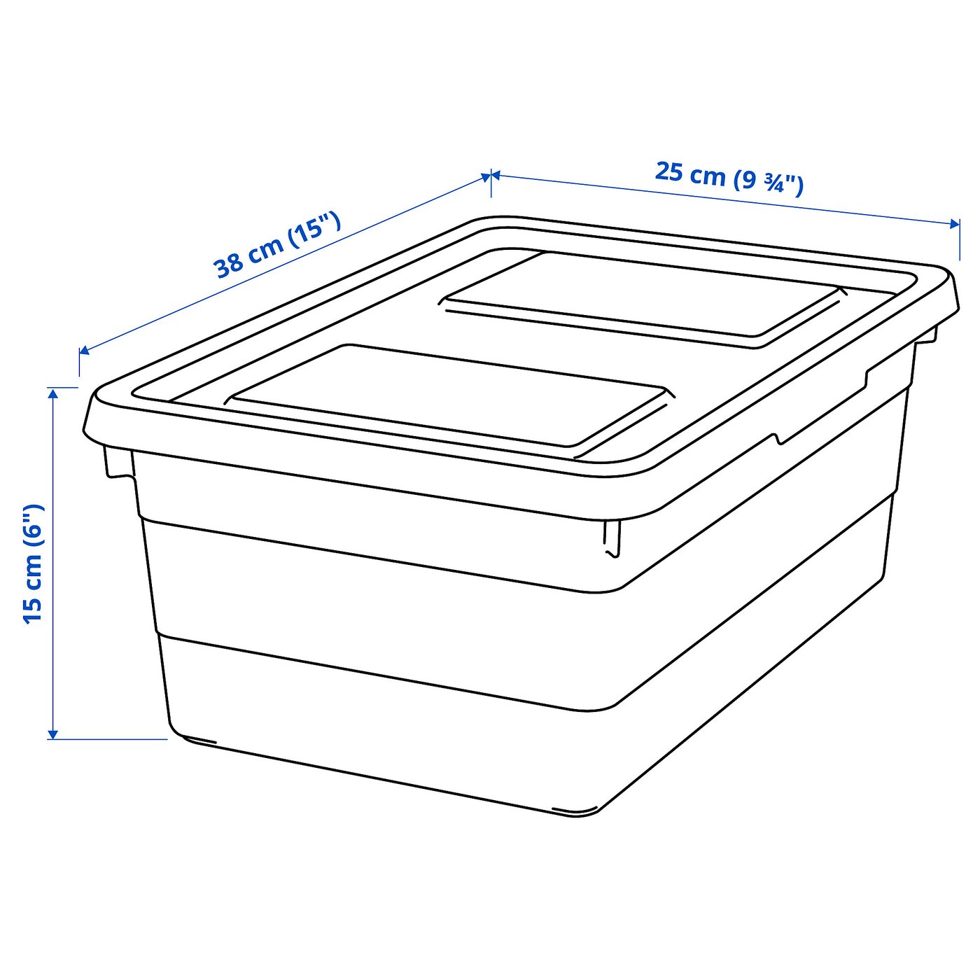 SOCKERBIT box with lid white 503.160.64 - IKEA